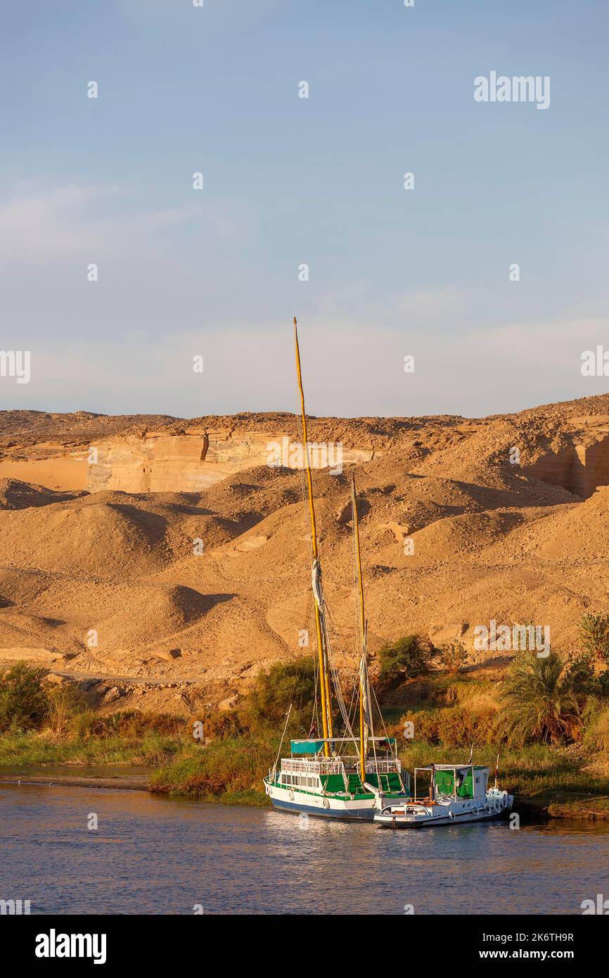 Nile felucca morning hi-res stock photography and images - Alamy