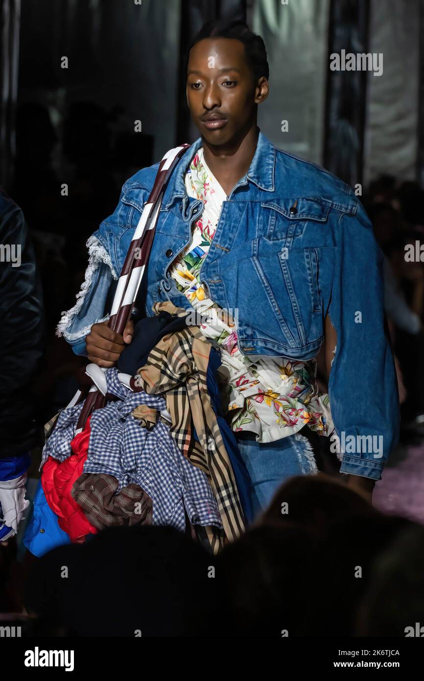 Hyeres, France. 14th Oct, 2022. A model walks the runway during ...