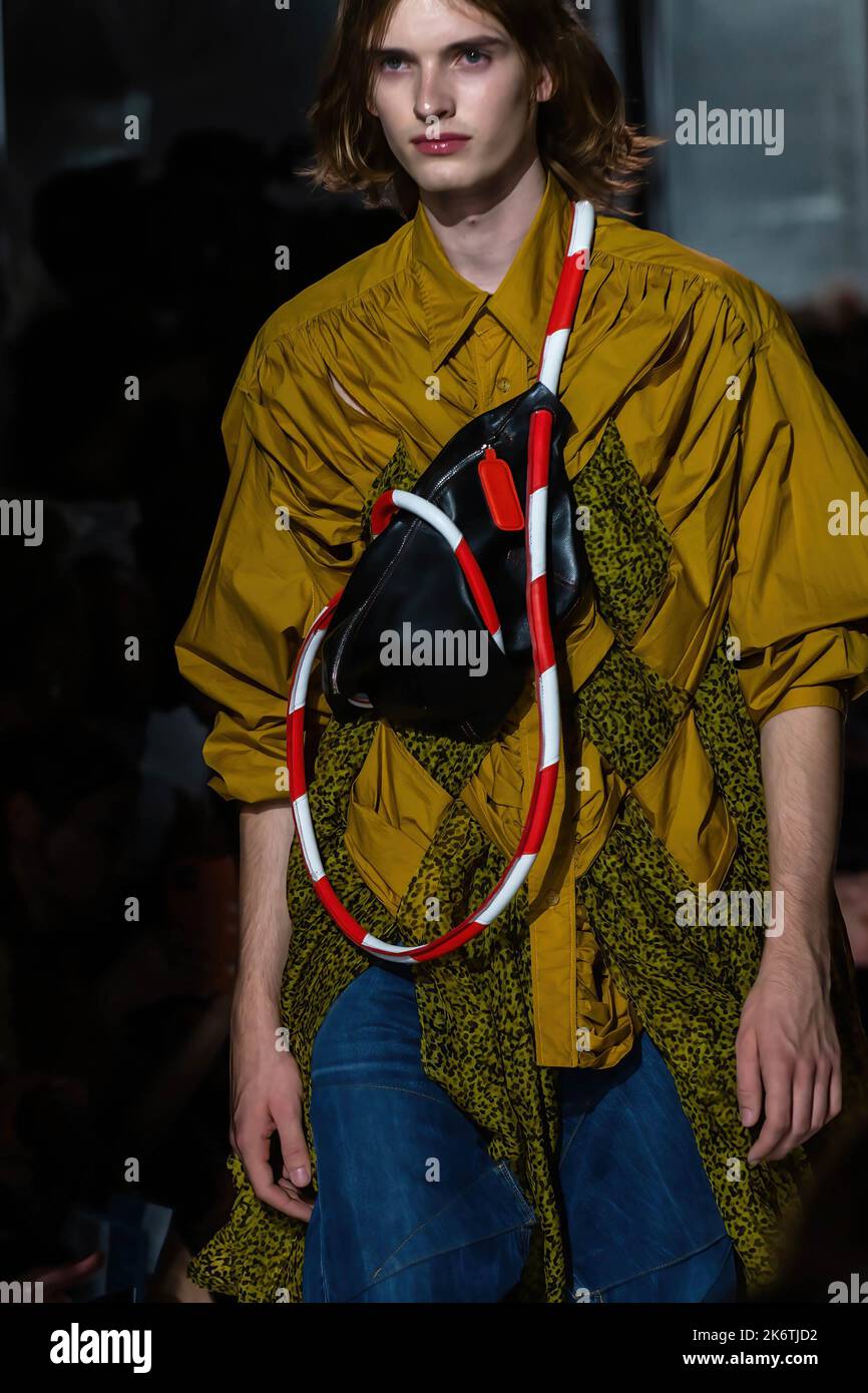 Hyeres, France. 14th Oct, 2022. A model walks the runway during ...
