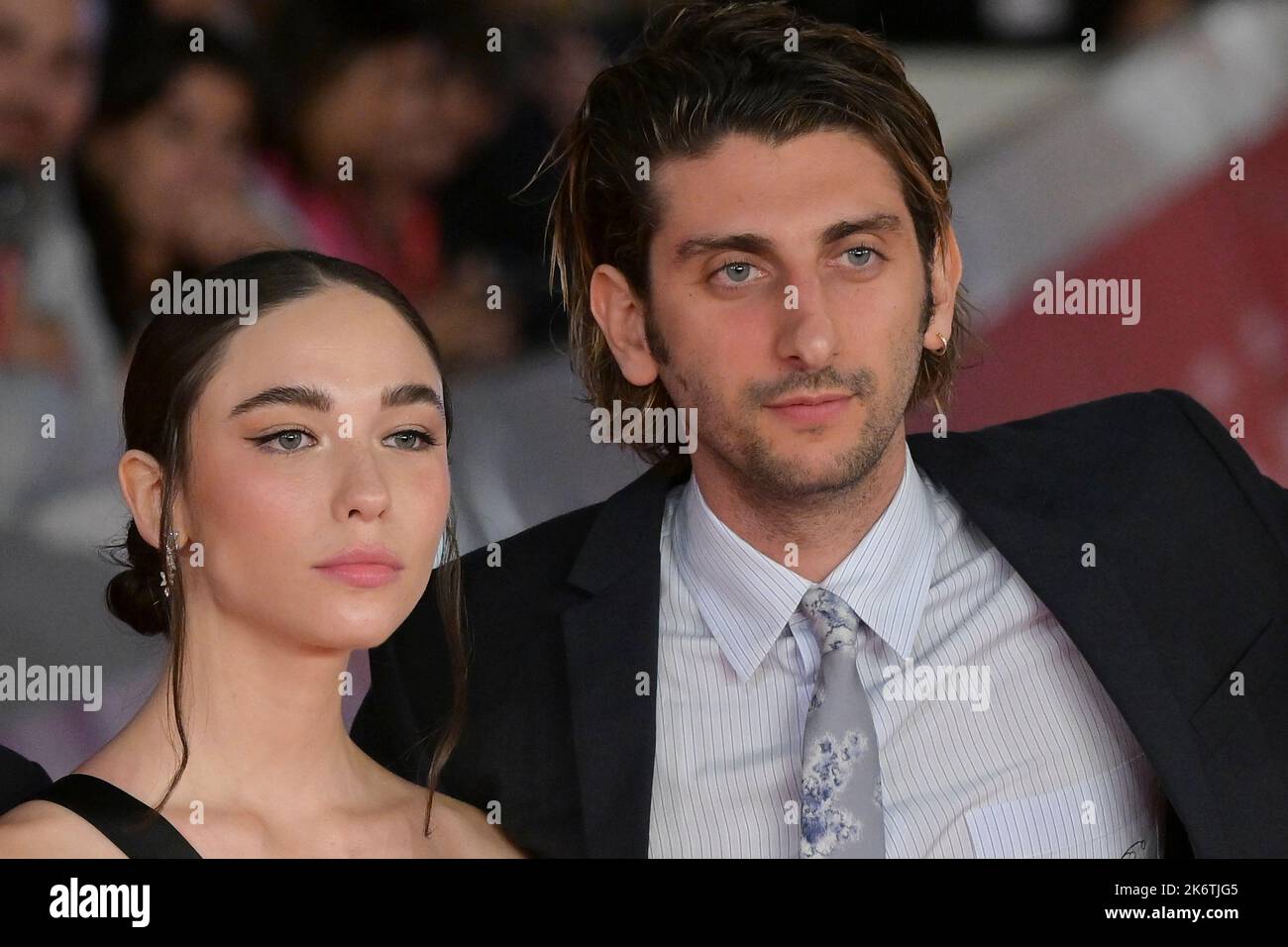 Rome, Italy. 15th Oct, 2022. Matilda De Angelis (l) and Pietro ...