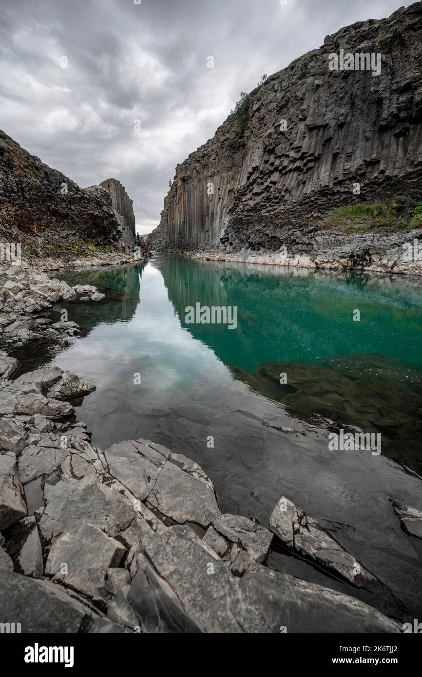 Stuolagil canyon iceland hi-res stock photography and images - Alamy