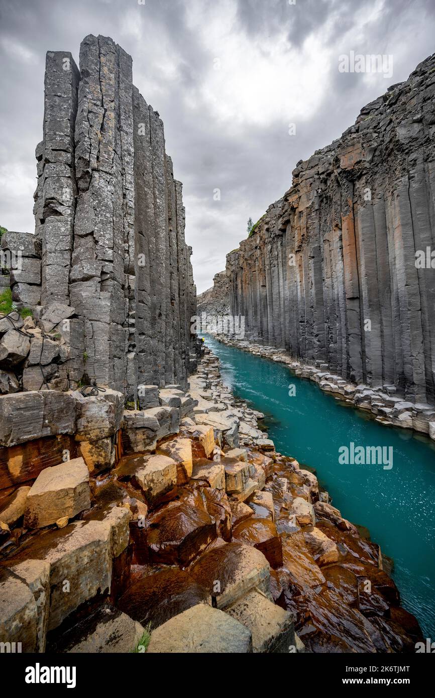 Stuolagil canyon iceland hi-res stock photography and images - Alamy