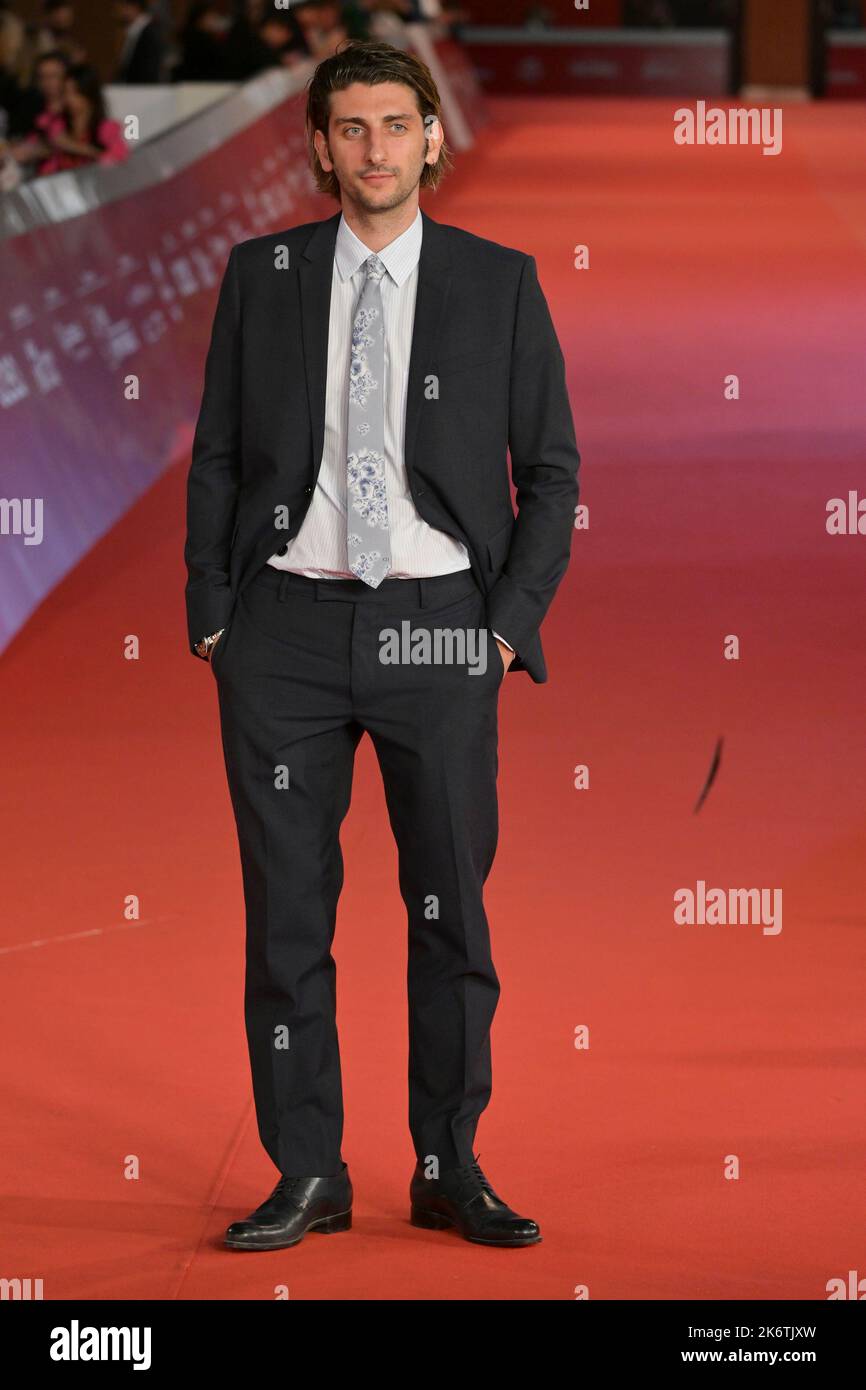 Rome, Italy. 15th Oct, 2022. Pietro Castellitto attends the red carpet ...