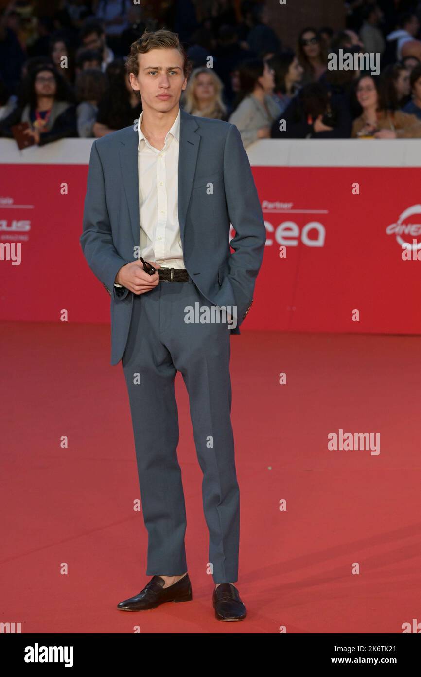 Rome, Italy. 15th Oct, 2022. Mattia Carrano attends the red carpet of ...