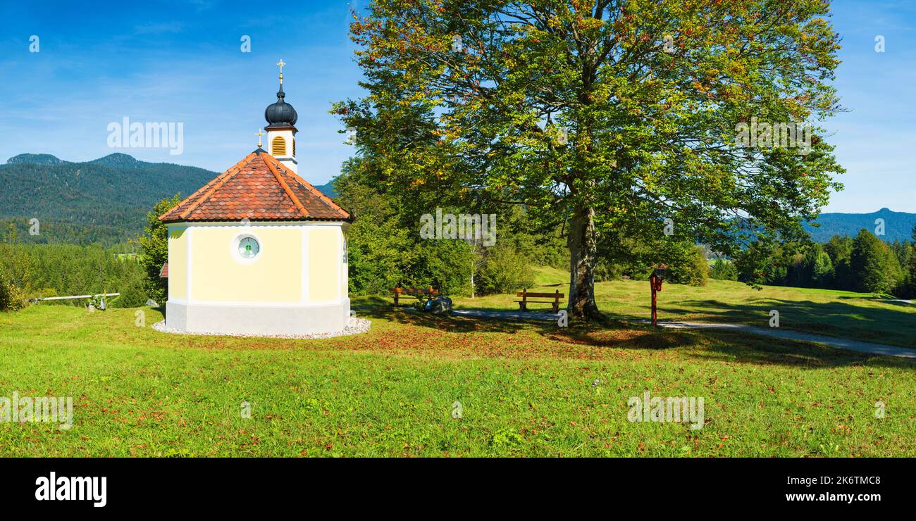 Maria Rast Chapel, Buckelwiesen between Mittenwald and Kruen ...