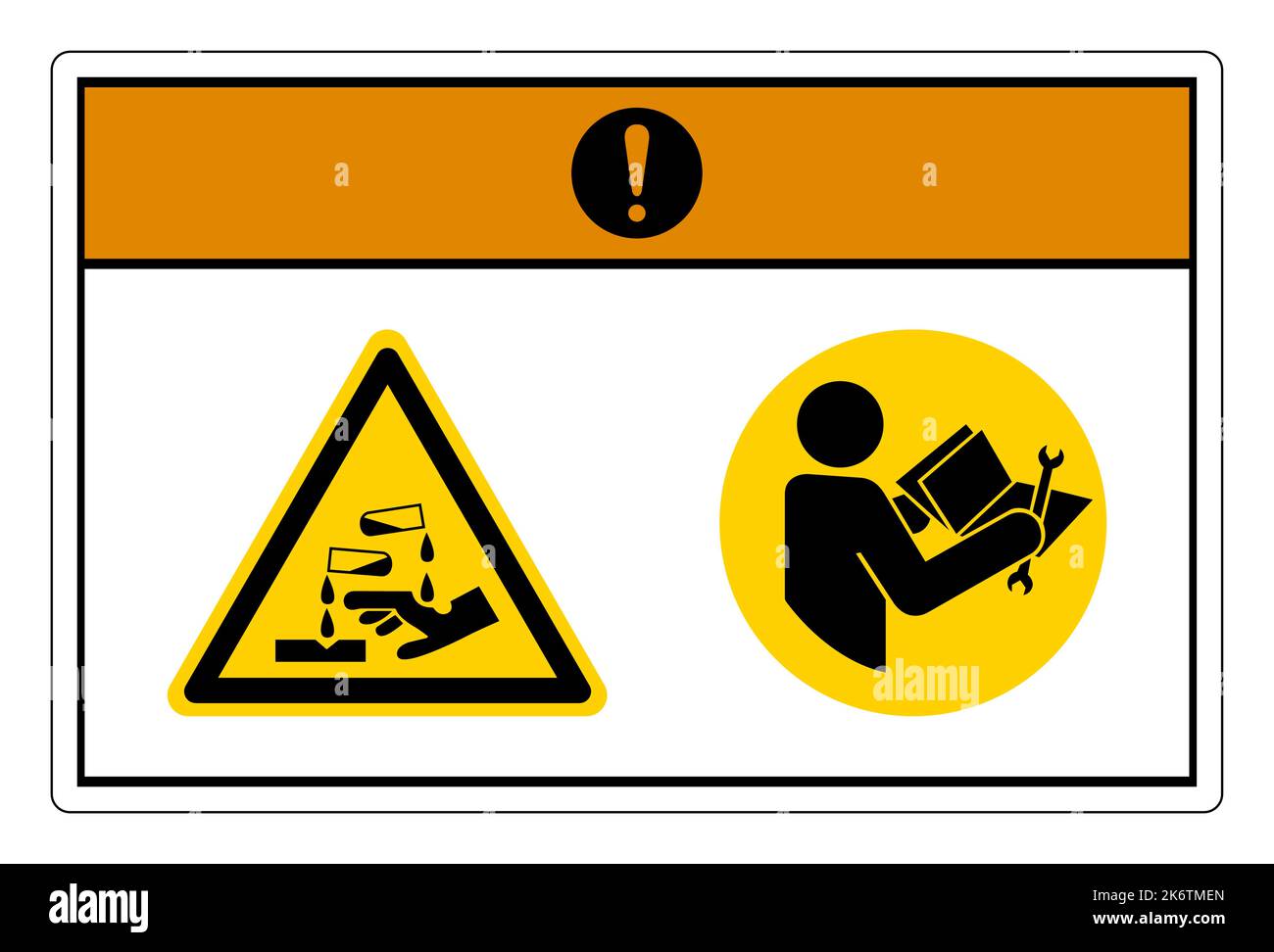 Warning Chemical Hazard Read Technical Manual Before Servicing Symbol ...