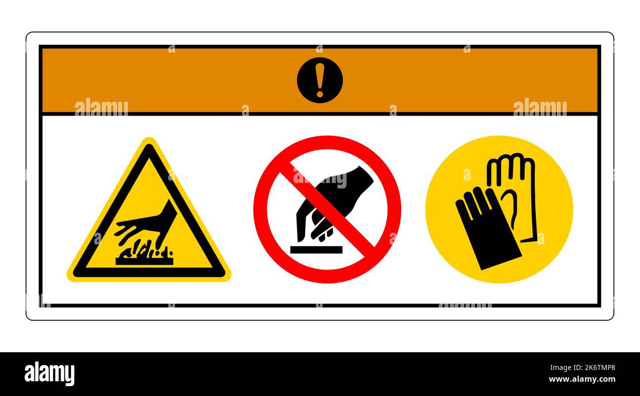 Warning Hot Surface Symbol Sign On White Background Stock Vector Image ...