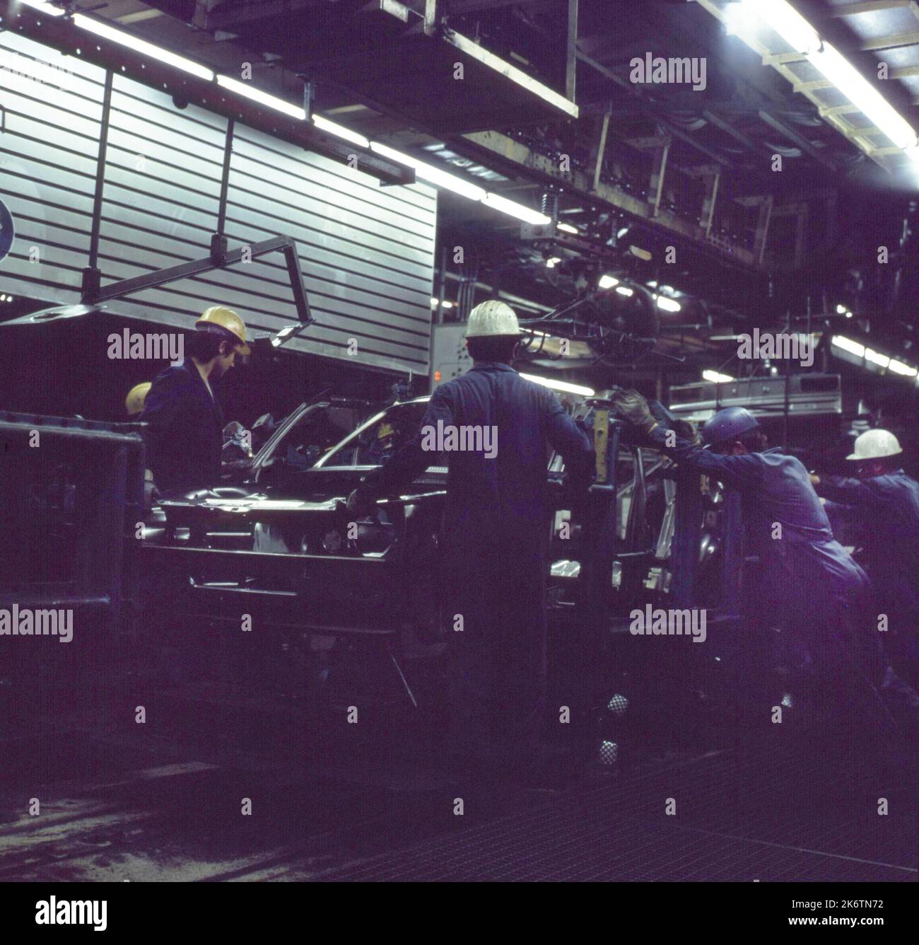 Wolfsburg. VW plant ca. 1972-75. Production Stock Photo - Alamy