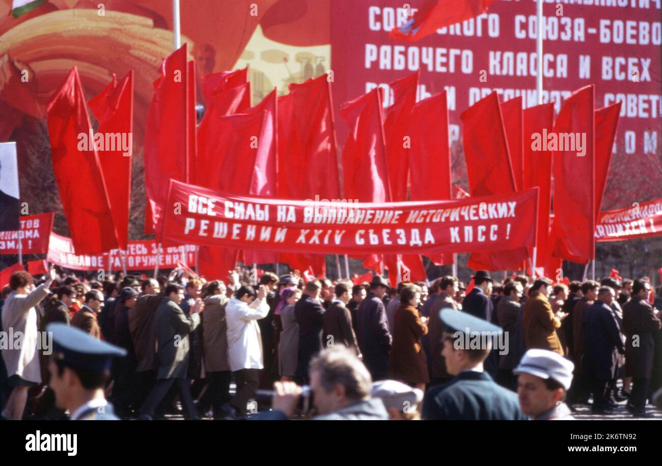 USSR. Moscow 1. 5. 1972 Stock Photo - Alamy