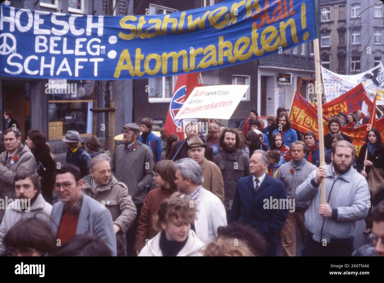 Ruhr area. Peace movement 1980s Stock Photo - Alamy