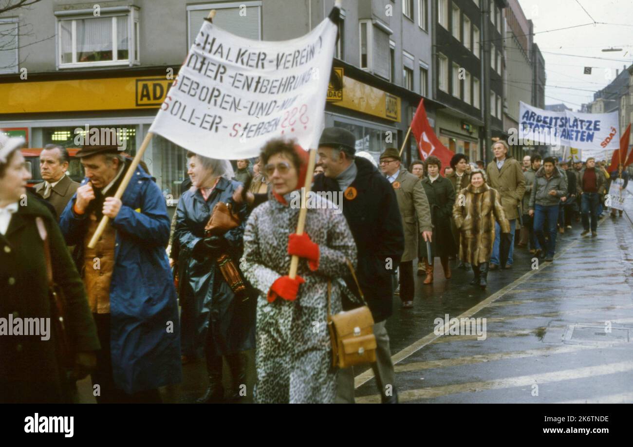Ruhr area. Peace movement against rearmament and missiles. ca. 1981 ...