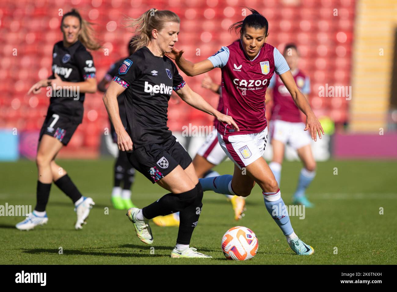15th October 2022. Kenza Dali. Barclays Women’s Super League game between Aston Villa and West ...