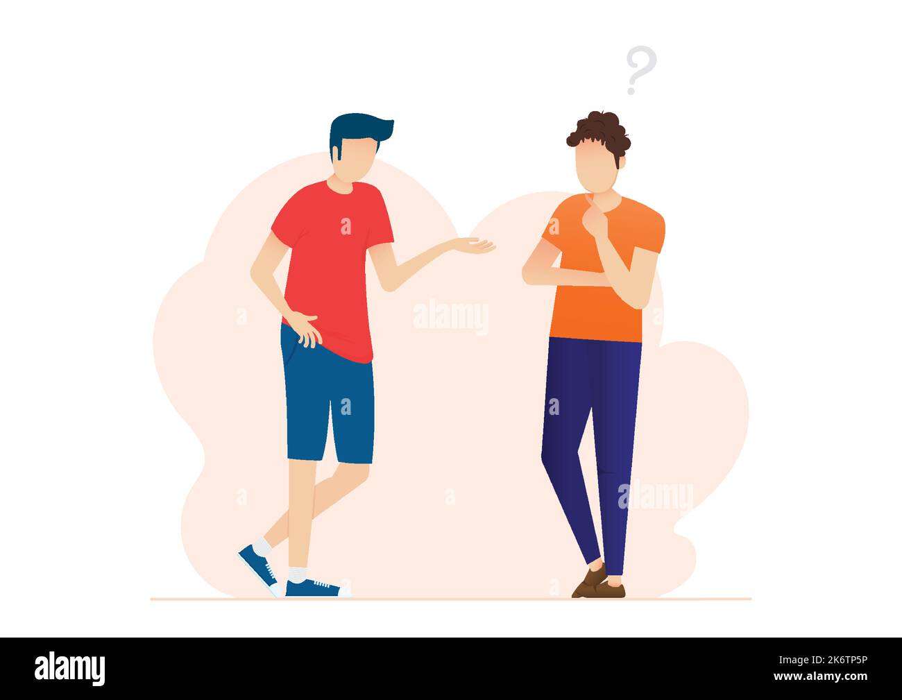 Man talking with question mark. People solve problem, choose solution ... Man talking with question mark. People solve problem, choose solution ...