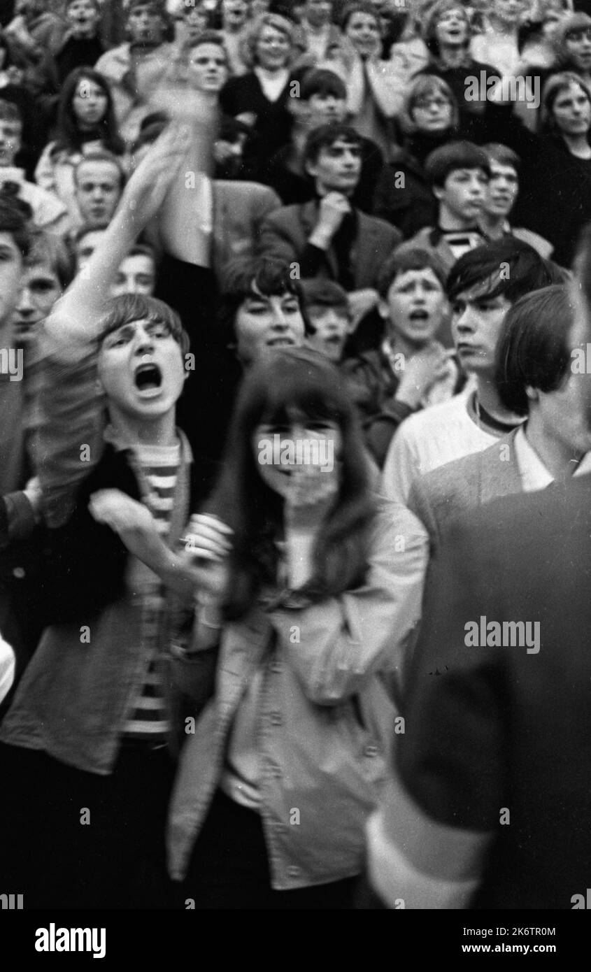 On their lightning tour, here in Essen on 25. 6. 1966 in the Gruga, the ...