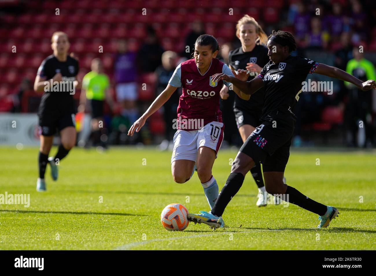 15th October 2022. Kenza Dali. Barclays Women’s Super League game between Aston Villa and West ...