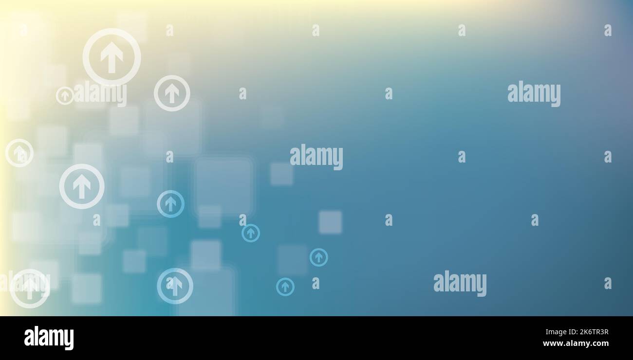 Abstract background with geometric tech shapes, blurred square shapes ...