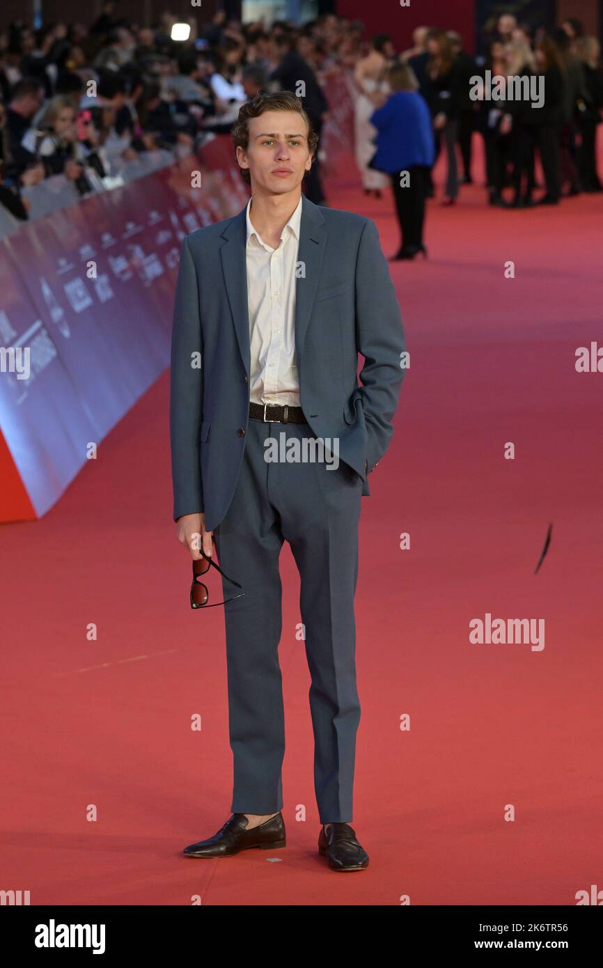 Rome, Italy. 15th Oct, 2022. Mattia Carrano attends the red carpet of ...
