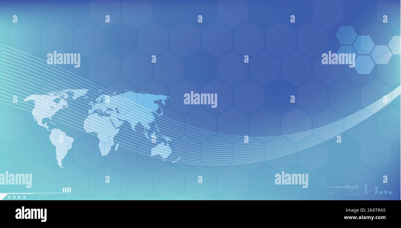 Blue scientific or medical backgrounds. Futuristic abstract background with geometric tech ...