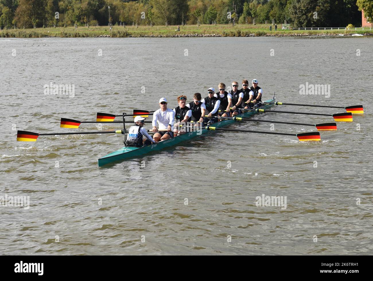 Rowing Eight, Rowing 8, German National Team at the Canal Cup on the ...