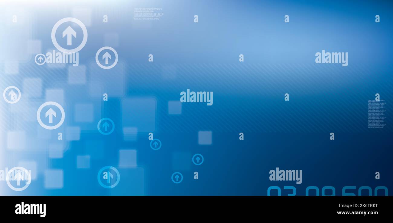 Abstract background with geometric tech shapes, blurred square shapes ...