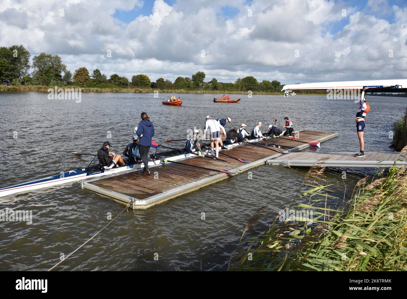 Rowing Eight, Rowing 8, USA National Team at the Canal Cup on the Kiel ...