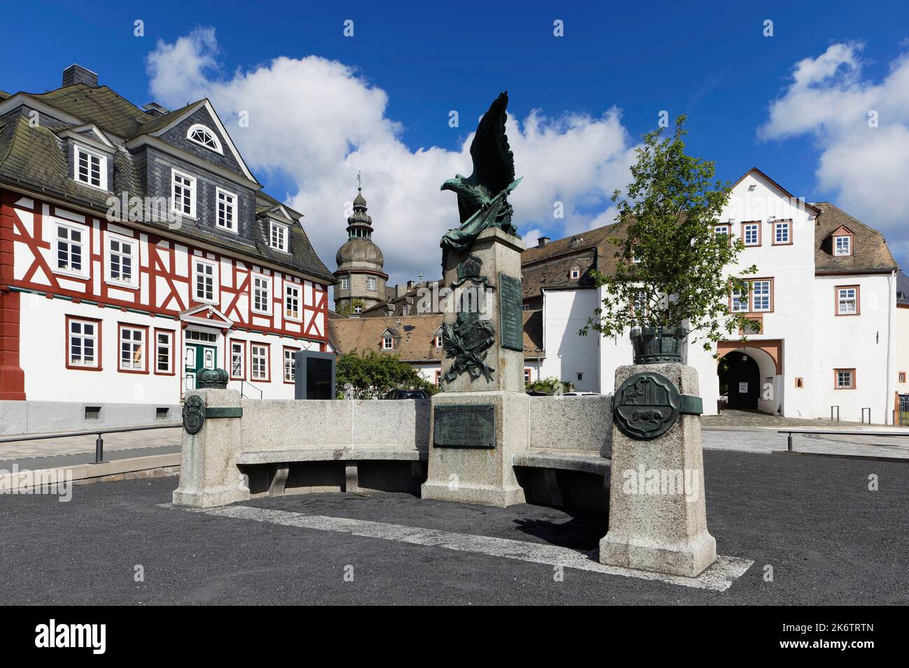 Monument to Kaiser Wilhelm I and the fallen in World War I, half ...