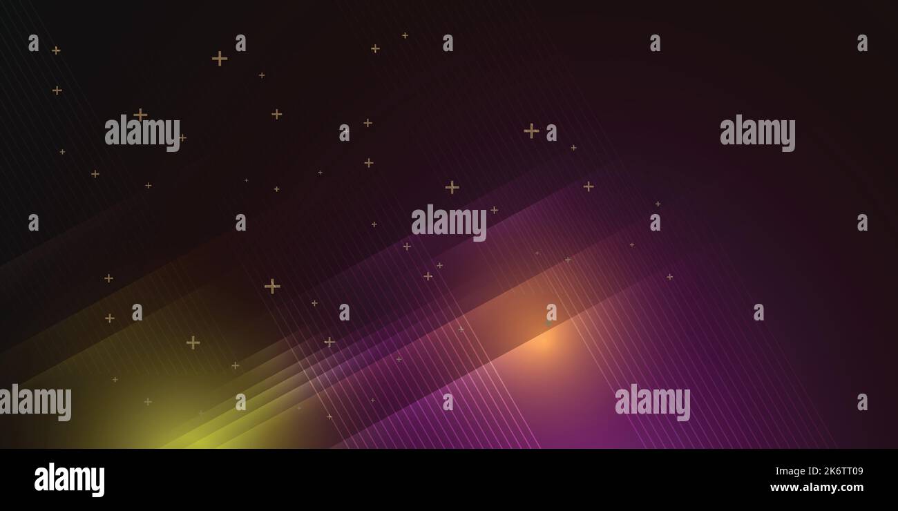 Dark background in vector illustration with glow and movement, with ...