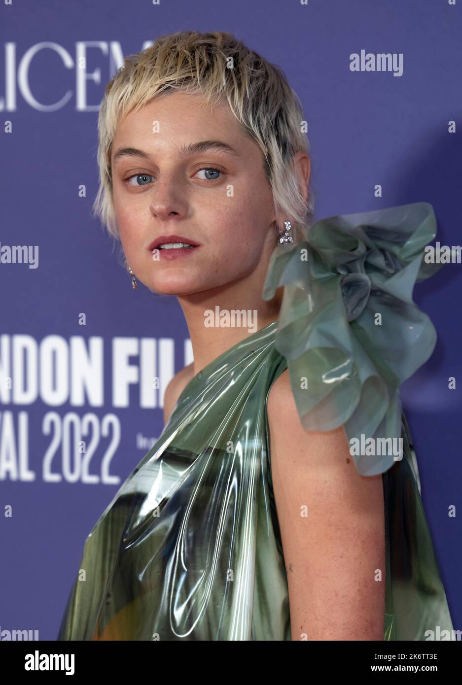 October 15th, 2022. London, UK. Emma Corrin arriving at the BFI London ...