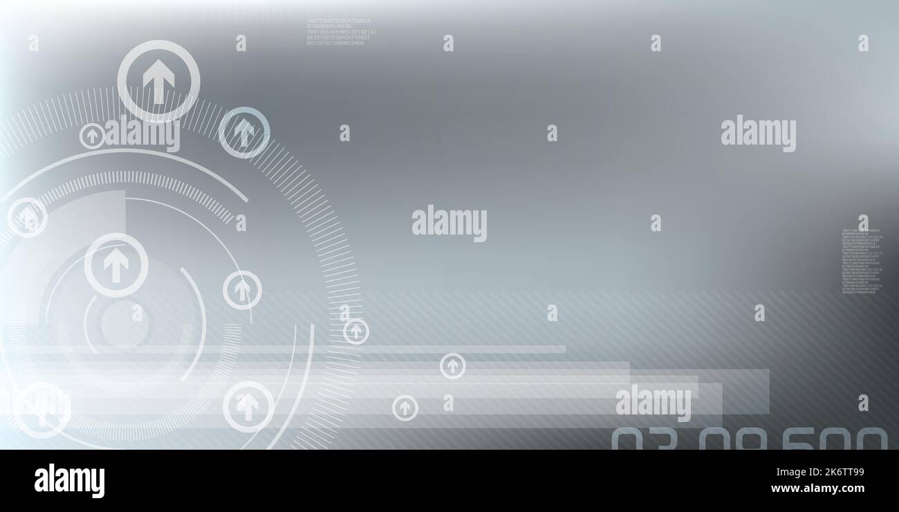 Abstract technology background with geometric tech shapes, arrow symbol ...