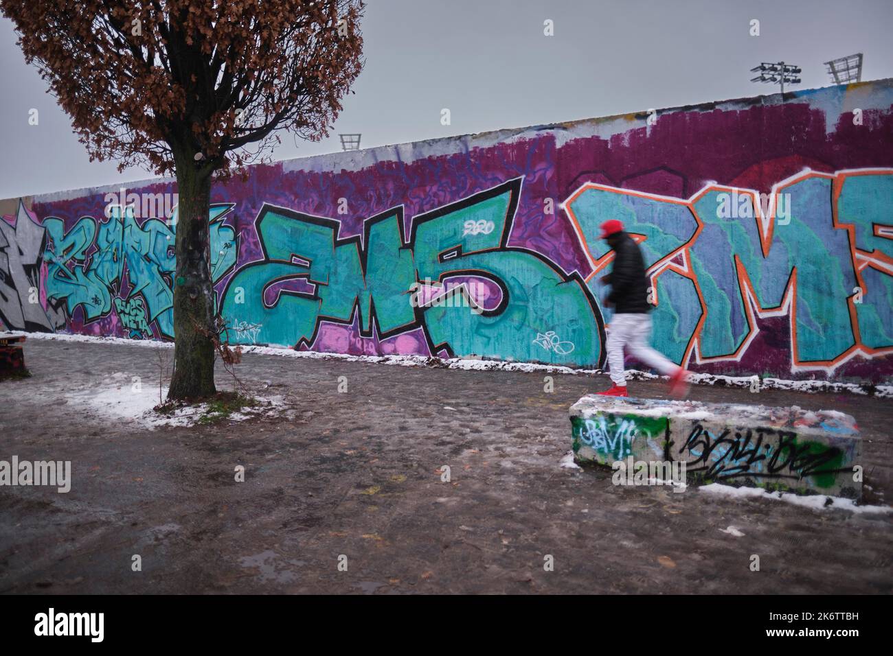 City street snow painting hi-res stock photography and images - Alamy