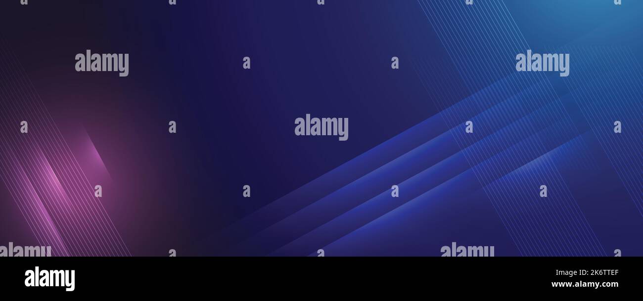 Abstract modern blue background with bright elements, parallel lines ...