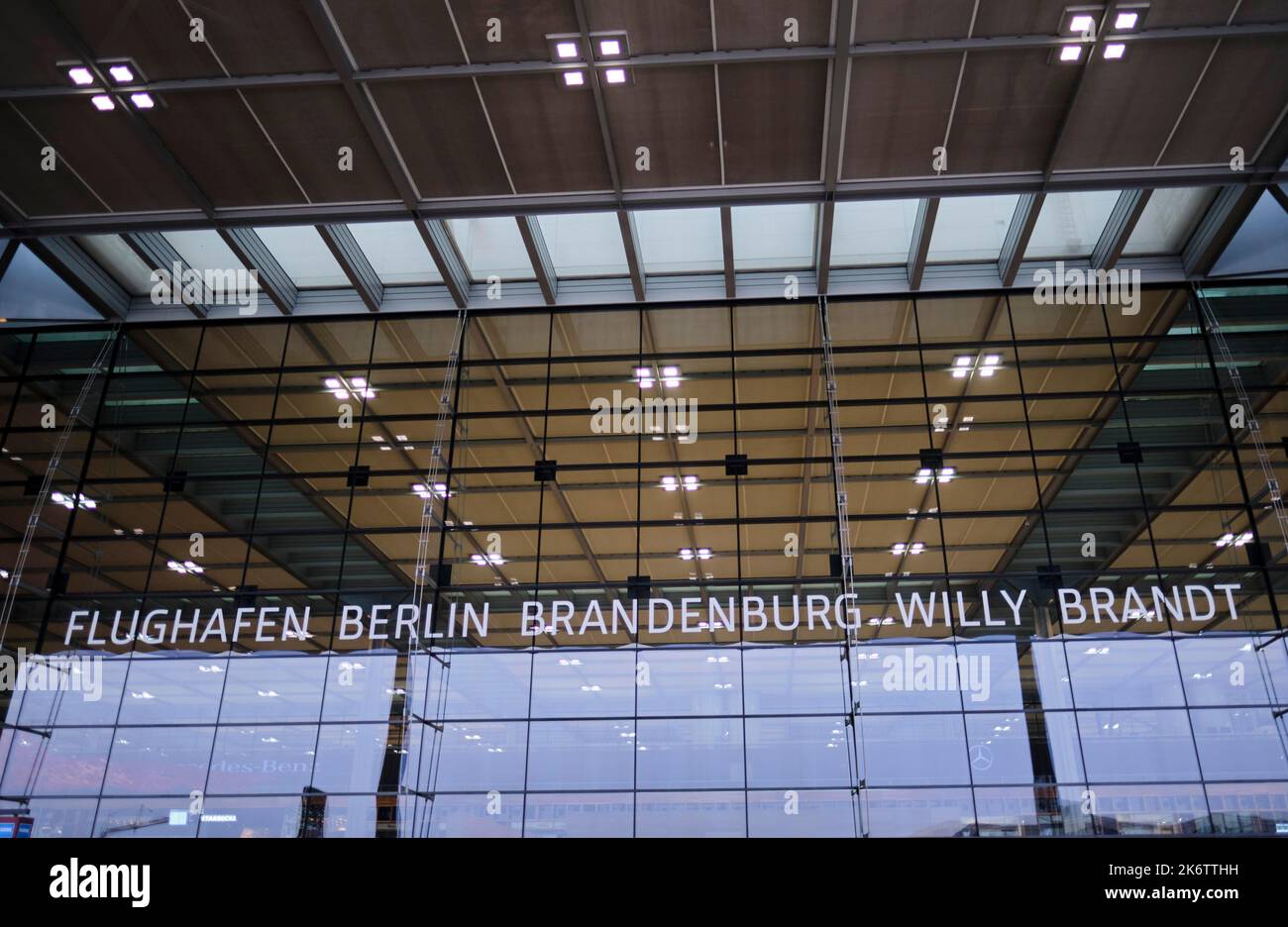 Germany, Berlin, 25. 11. 2020, BER, Entrance, Terminal 1 Stock Photo ...