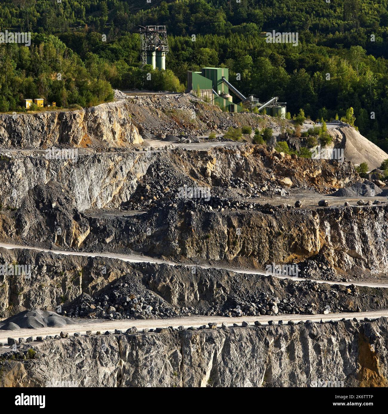 Limestone quarry, Hoennetal, Balve, Sauerland, North Rhine-Westphalia ...
