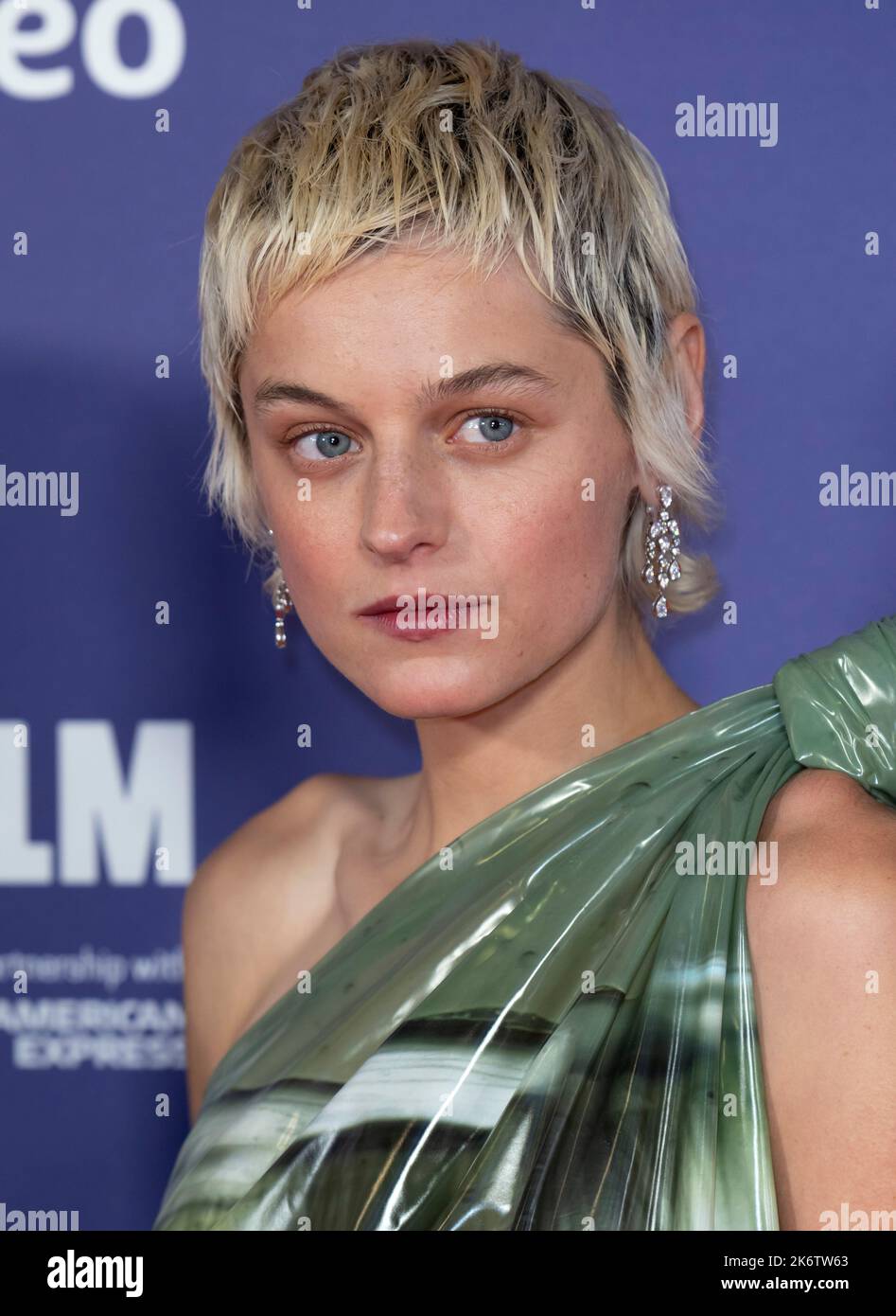 October 15th, 2022. London, UK. Emma Corrin arriving at the BFI London ...