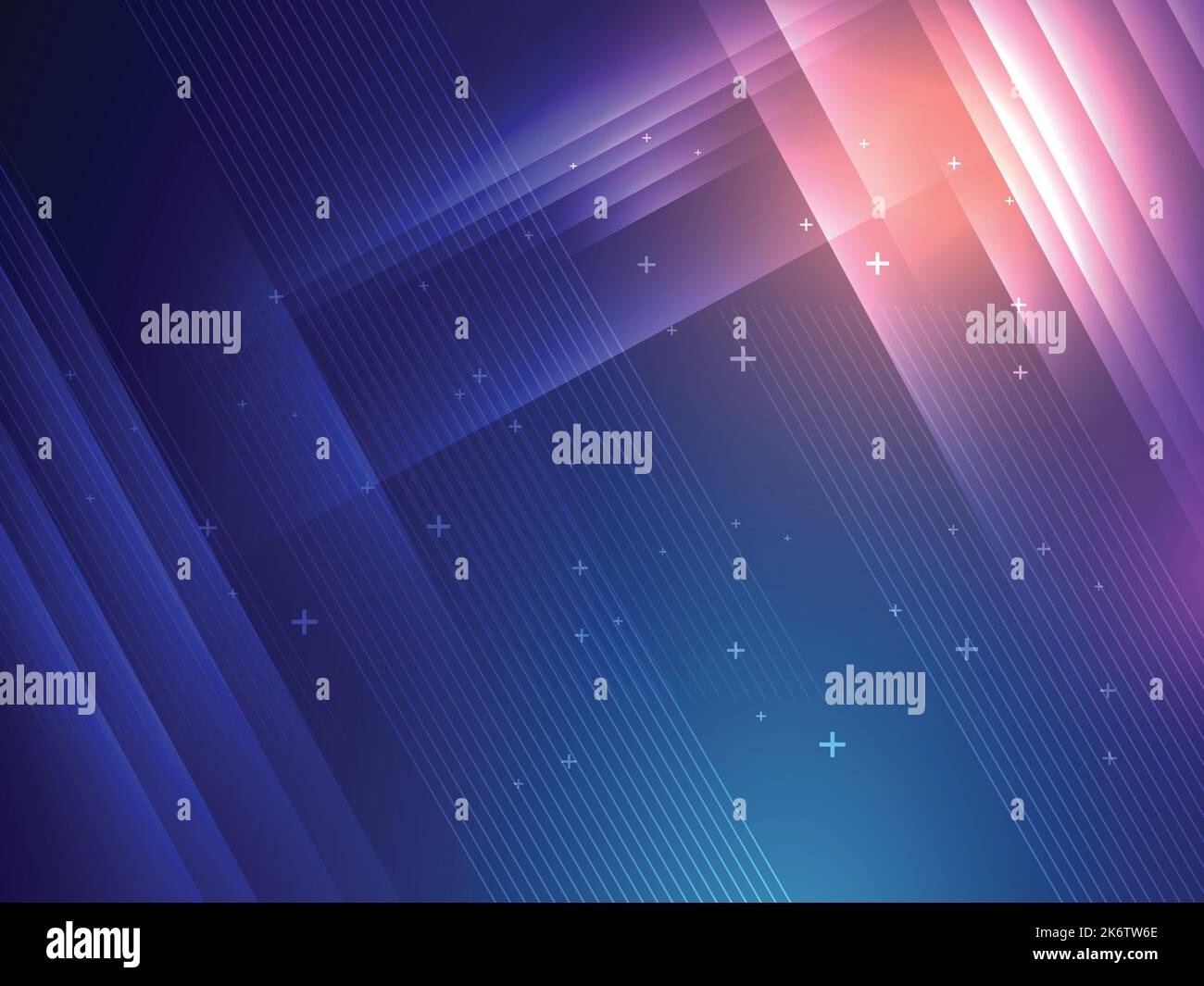 Blue elegant abstract background with parallel lines, overlapping ...