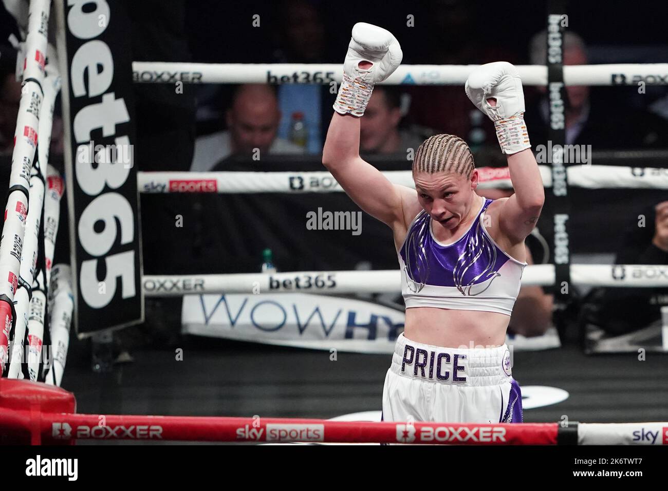 Lauren Price after their welterweight fight at The O2, London. Picture ...