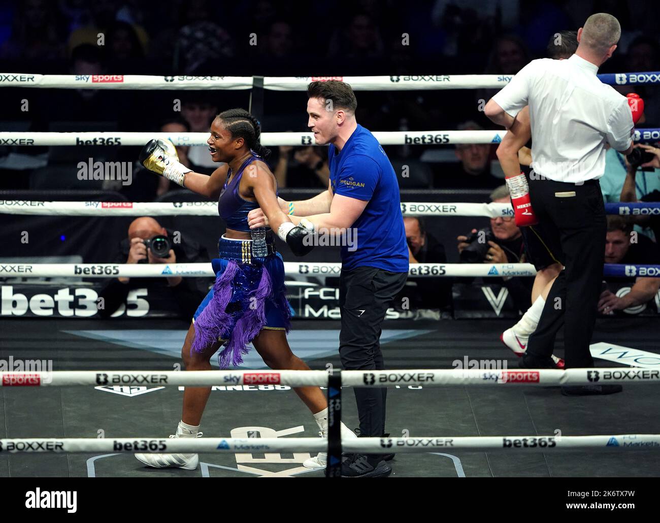 Caroline Dubois during her Lightweight fight with Milena Koleva at The ...