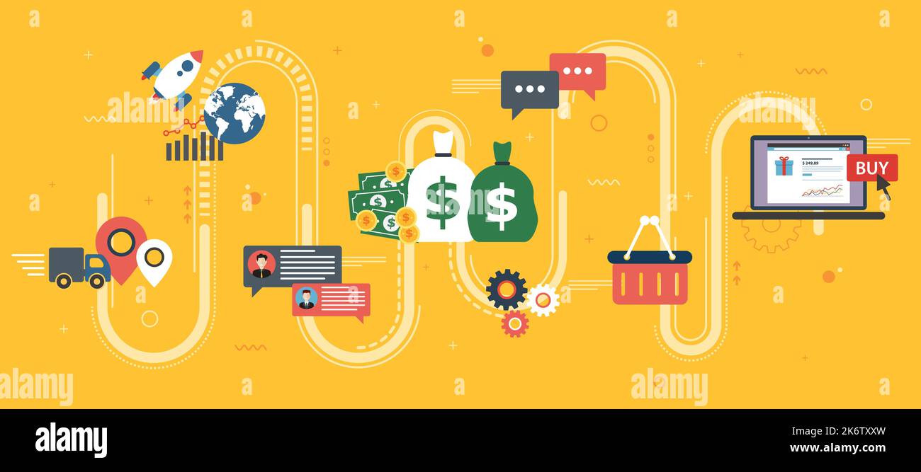 Global economy, business chart and trade success. Money and success in ...