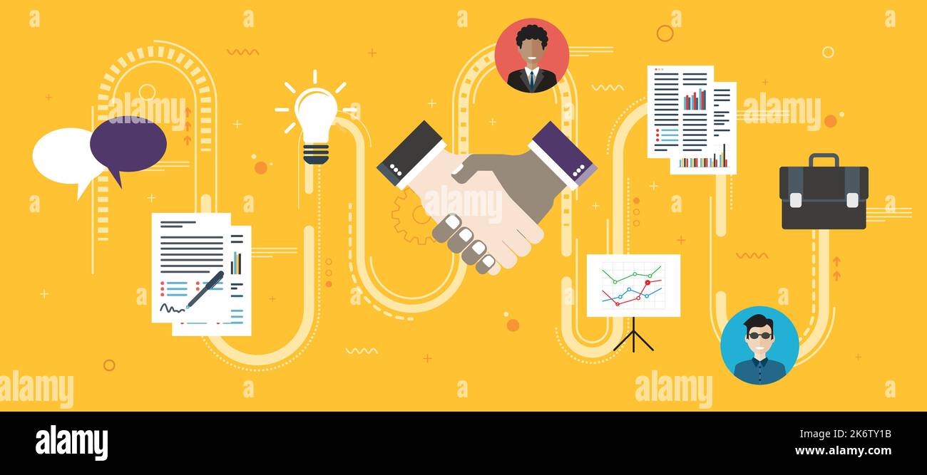 Cooperation strategy and handshake in contract agreement signature ... Cooperation strategy and handshake in contract agreement signature ...