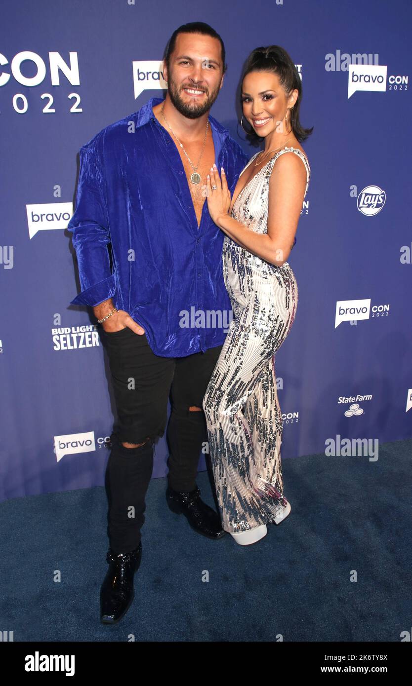 New York, USA. 14th Oct, 2022. Brock Davies and Scheana Shay attending ...