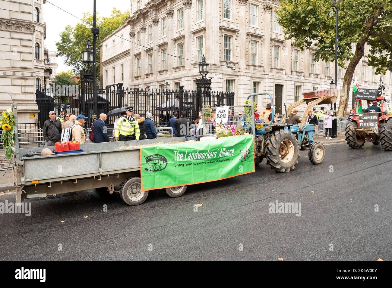 London,UK. 15th October 2022. Land Workers Alliance central London ...