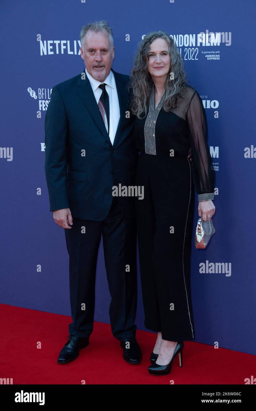 Mark Gustafson and wife attending the Guillermo Del Toro's Pinocchio ...