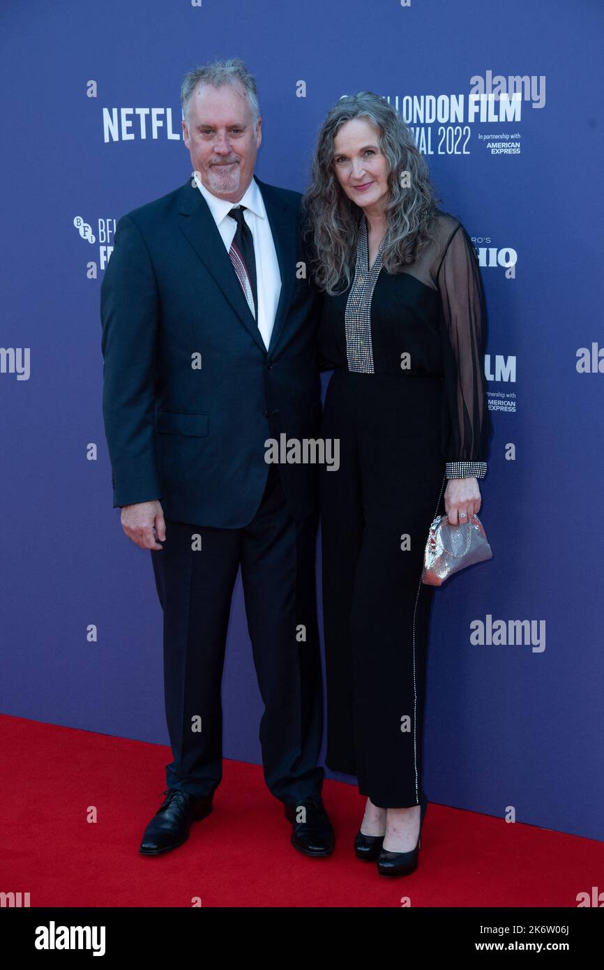 Mark Gustafson and wife attending the Guillermo Del Toro's Pinocchio ...