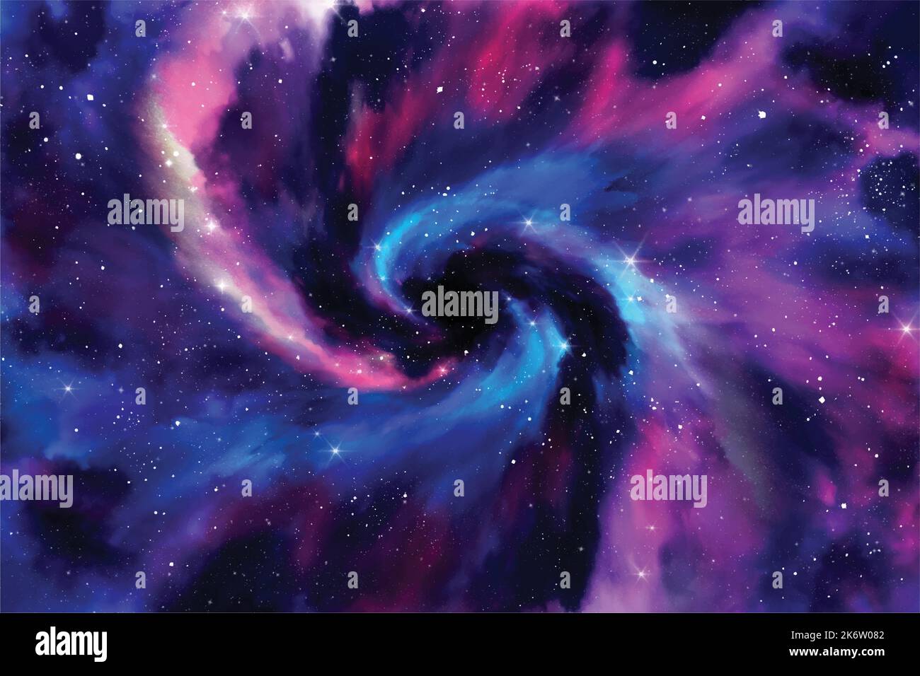 hand painted watercolor galaxy wallpaper background vector design ...