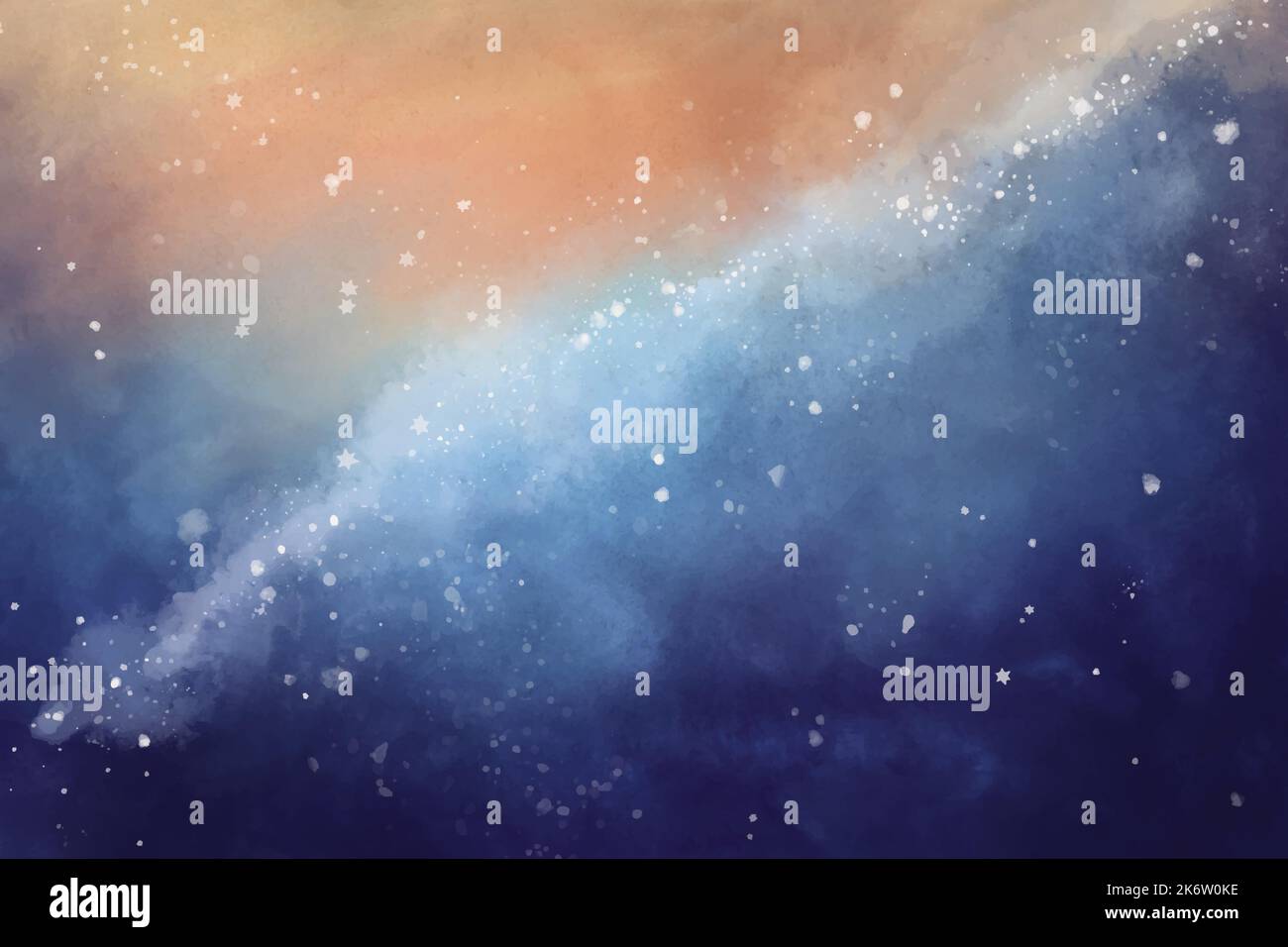 hand painted watercolor galaxy wallpaper background vector design ...