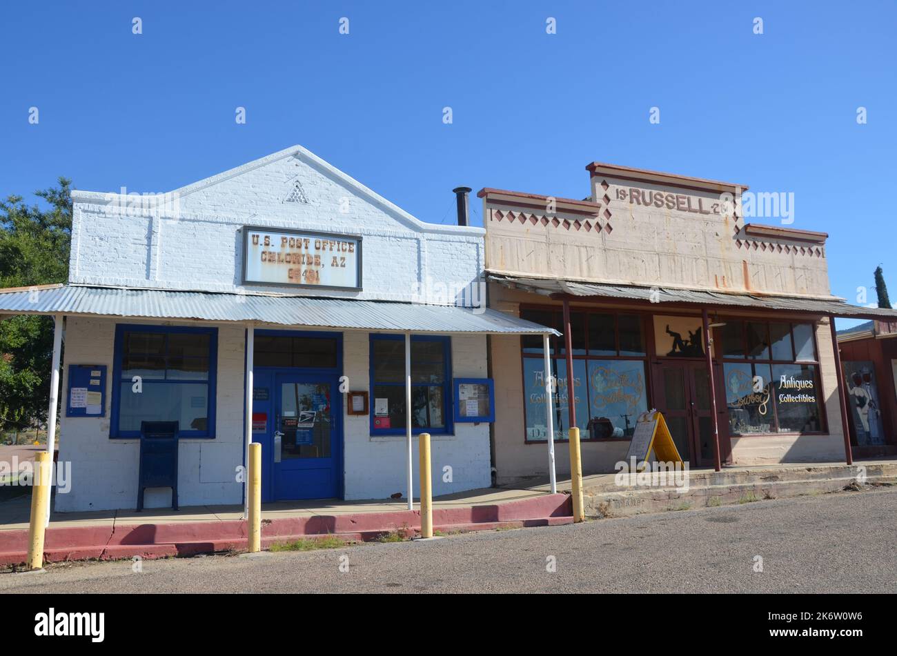 Chloride, Arizona, USA - September 3, 2022: historic buildings in the ...