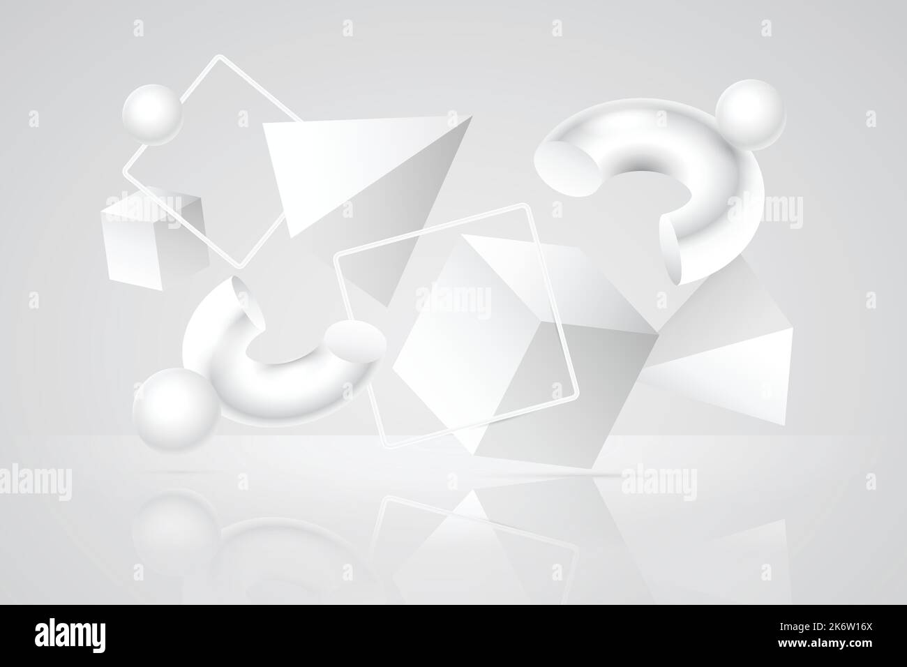 realistic white monochrome background vector design illustration Stock ...