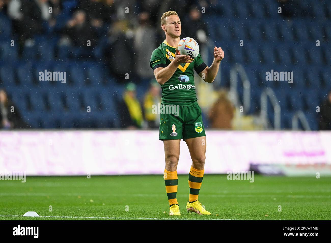 Daly Cherry-Evans of Australia during pre match warm up ahead of the ...