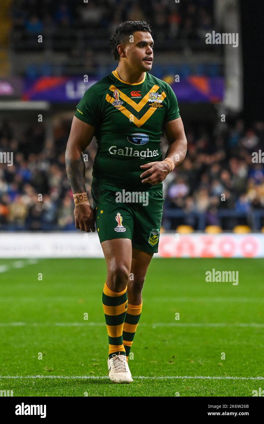 Latrell Mitchell of Australia during the Rugby League World Cup 2021 ...