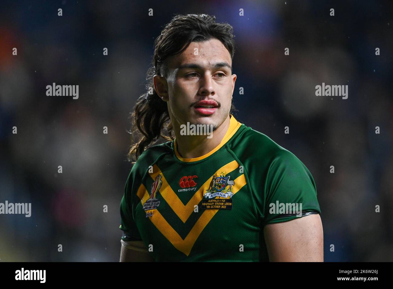 Tino Fa'asuamaleaui of Australia during the Rugby League World Cup 2021 ...